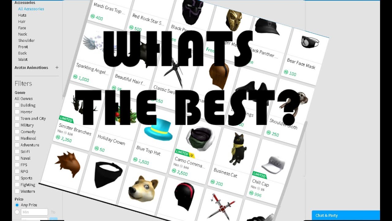 the best roblox items - YouTube