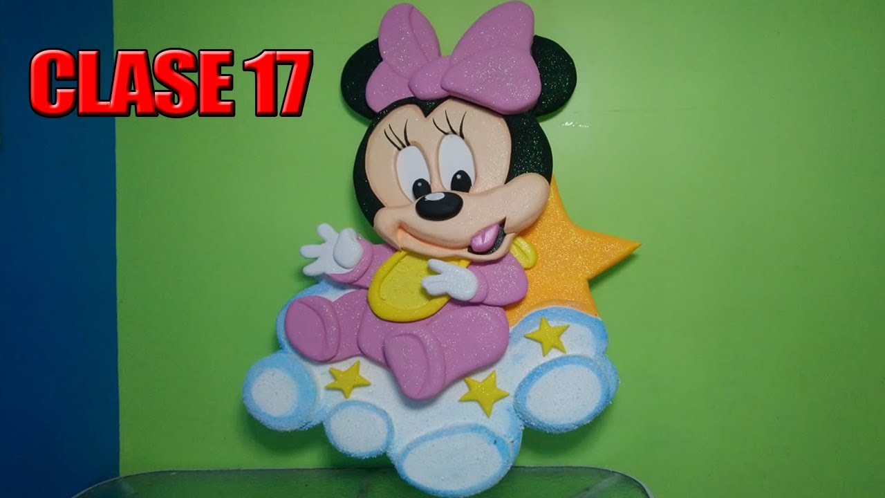 17° CLASE CON SOLANGE: MINNIE BEBE SENTADA SOBRE UNA NUBE - YouTube