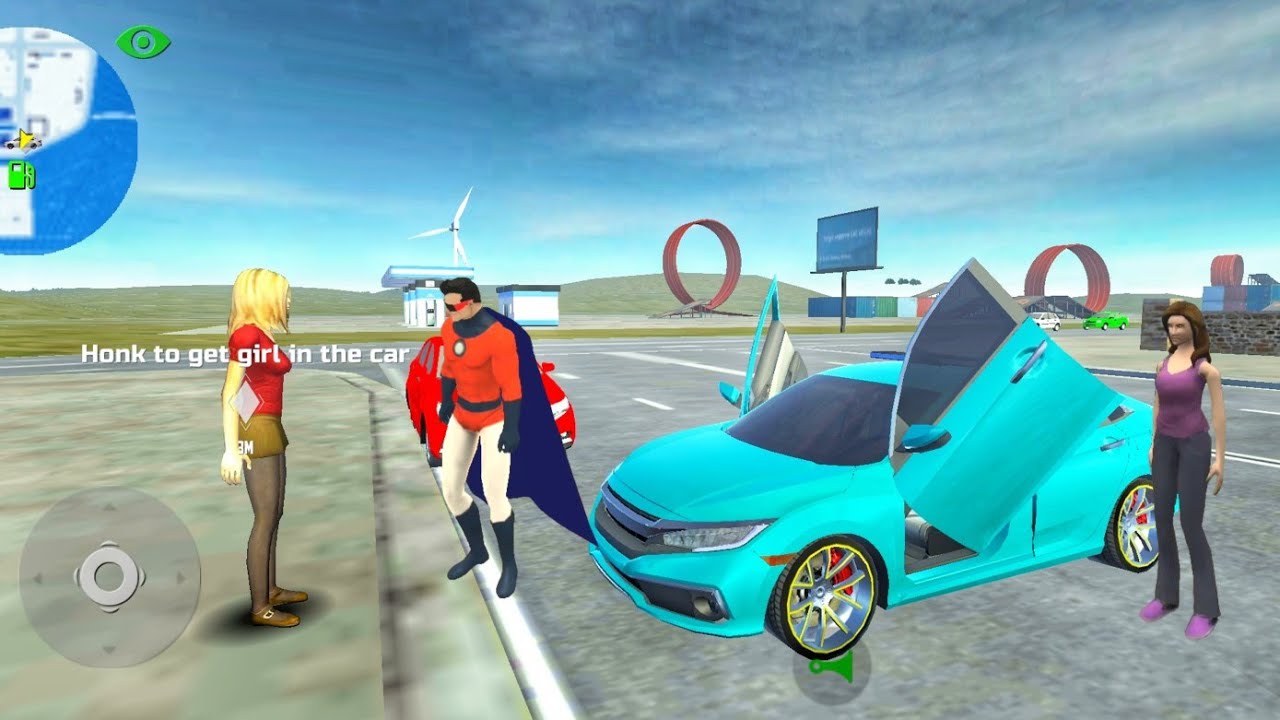 Honda Civic Driving With Super Man😂 | Car Simulator Civic: City Driving ...