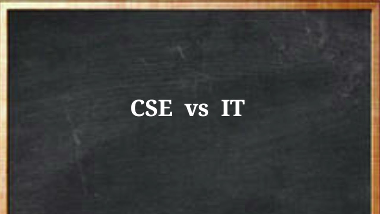 CSE vs IT In Tamil | CSE or IT In Tamil | Diff Between CSC And IT In ...
