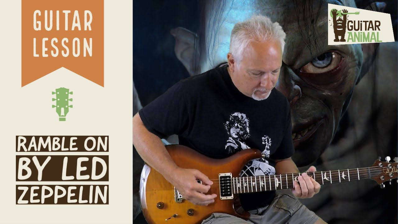 How to play Ramble On by Led Zeppelin - Guitar Lesson - YouTube