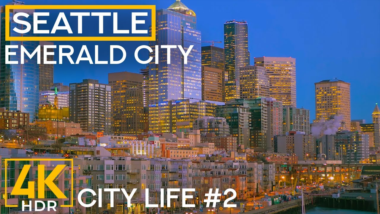 Stunning Views from Seattle Waterfront in 4K HDR - Short Video of the ...