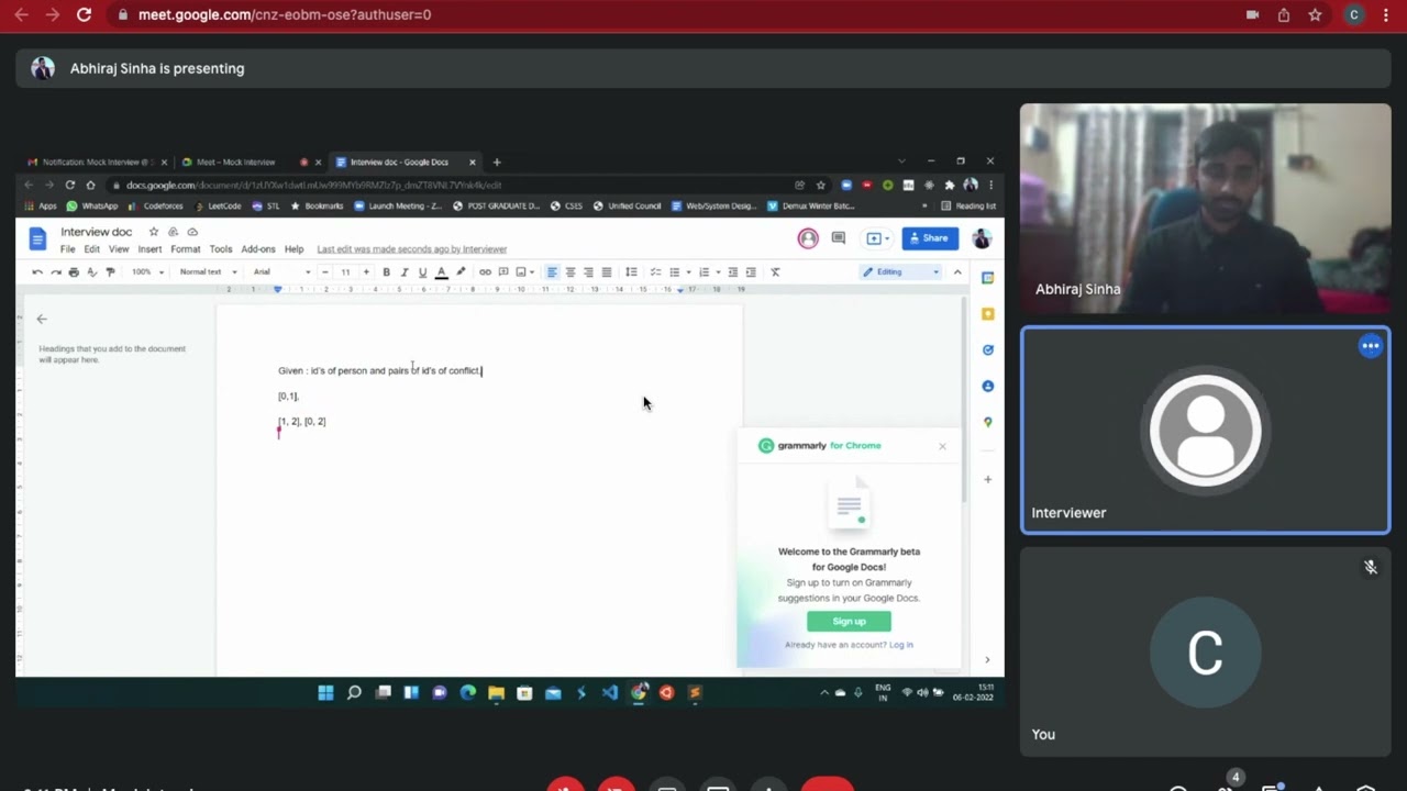 Google Mock Interview | By Googler - YouTube