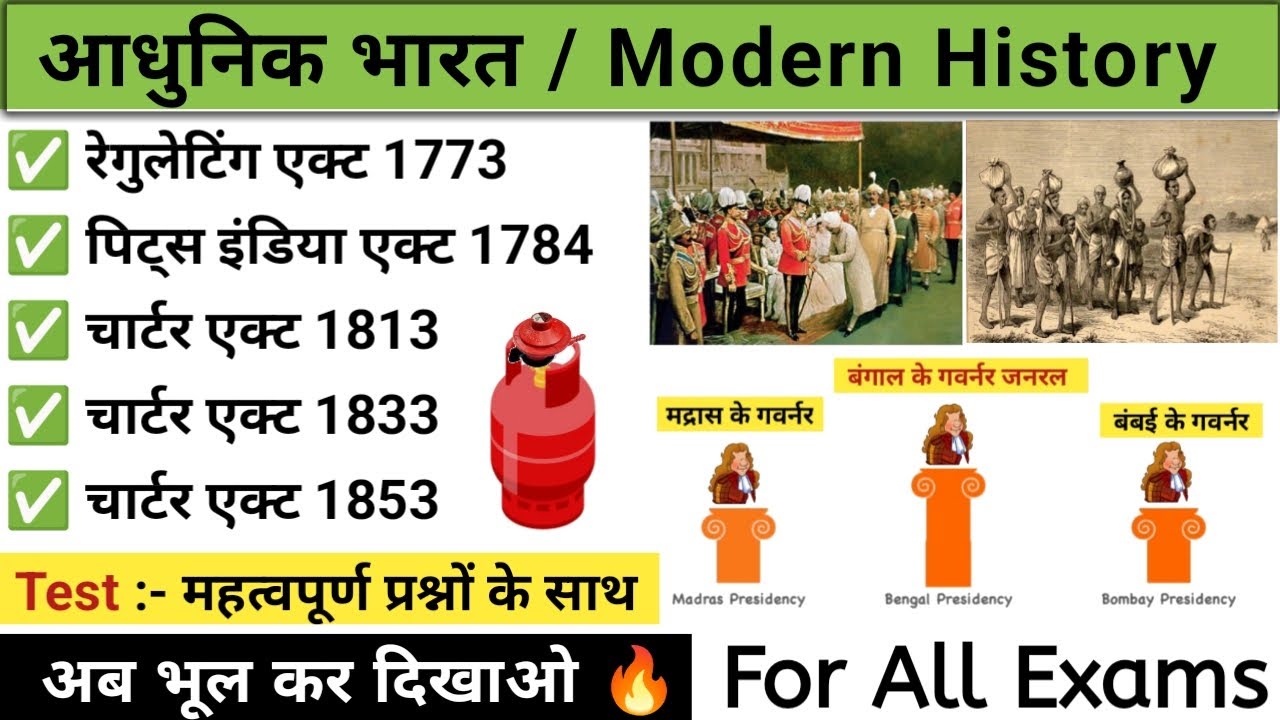 Regulating act of 1773 | pits india act 1784 | all charter acts |Modern ...