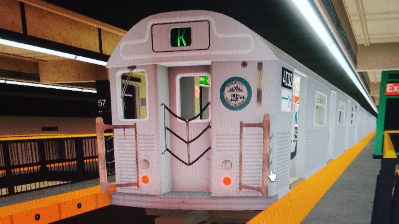 A ride on a PTA R38 train from Intervale Square to 57 Street (K train ...