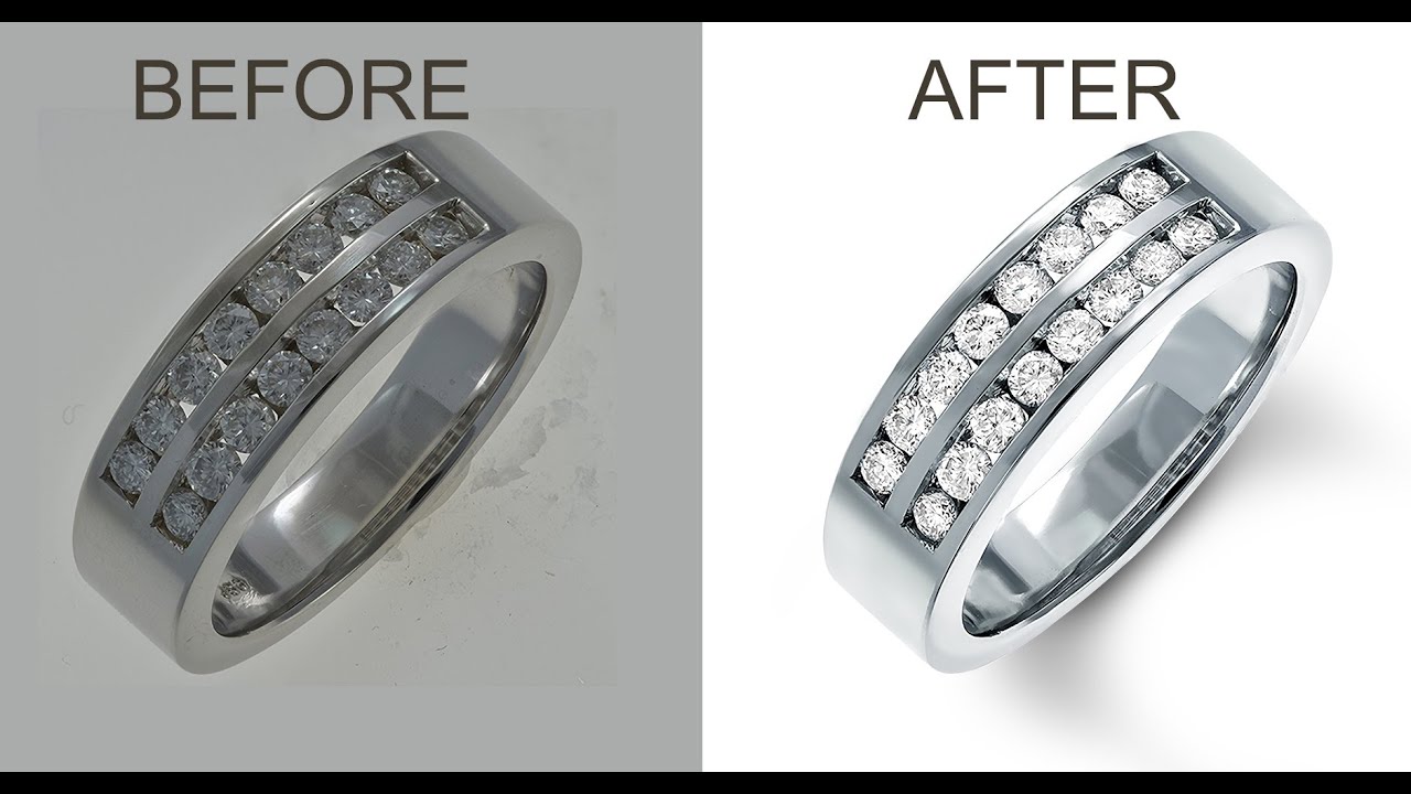 Jewelry Retouching Tutorial #005 - POPPING DIAMONDS HIGH GLOSS METAL ...