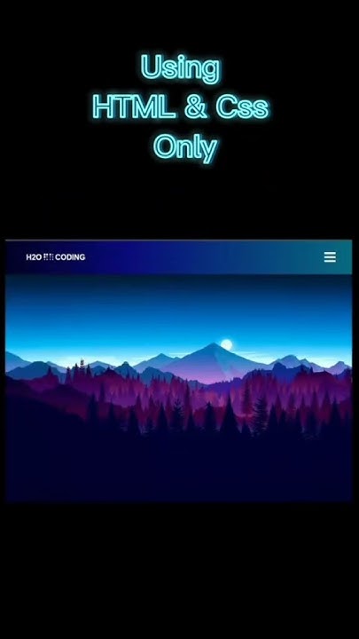 How to create nav bar using Html and Css only - YouTube
