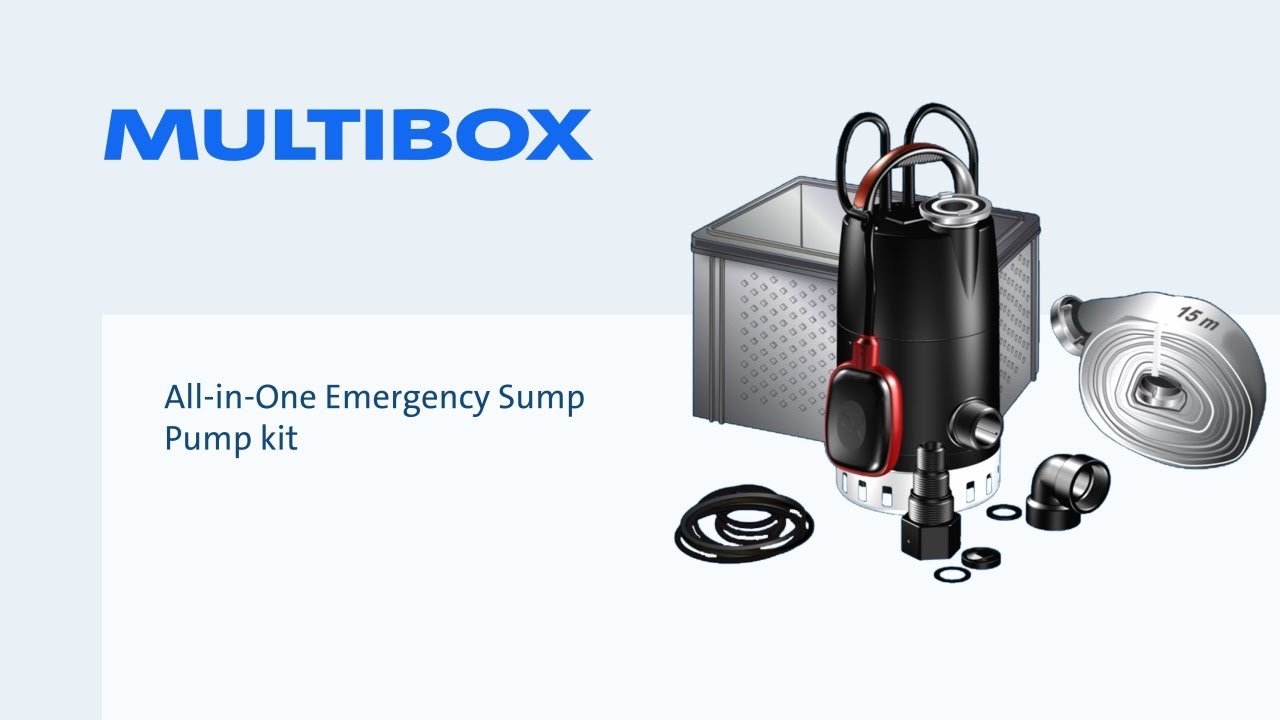 MULTIBOX – All-in-One Emergency Sump Pump kit - YouTube
