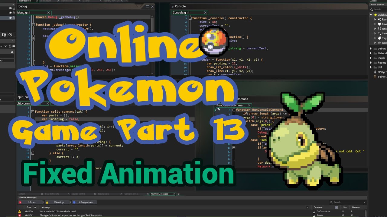 Making an Online Pokemon Game - Game Maker Part 13 - YouTube