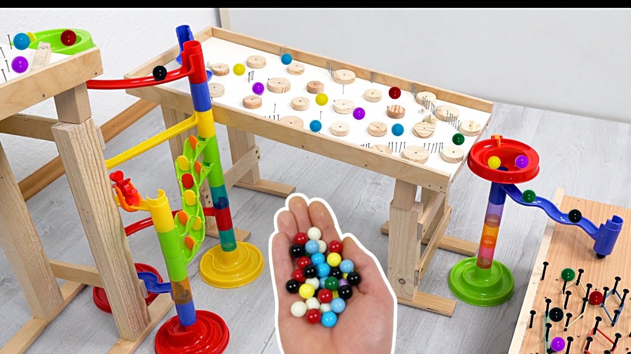 Big Marble Run Race | Marble Run Rolling Balls - YouTube