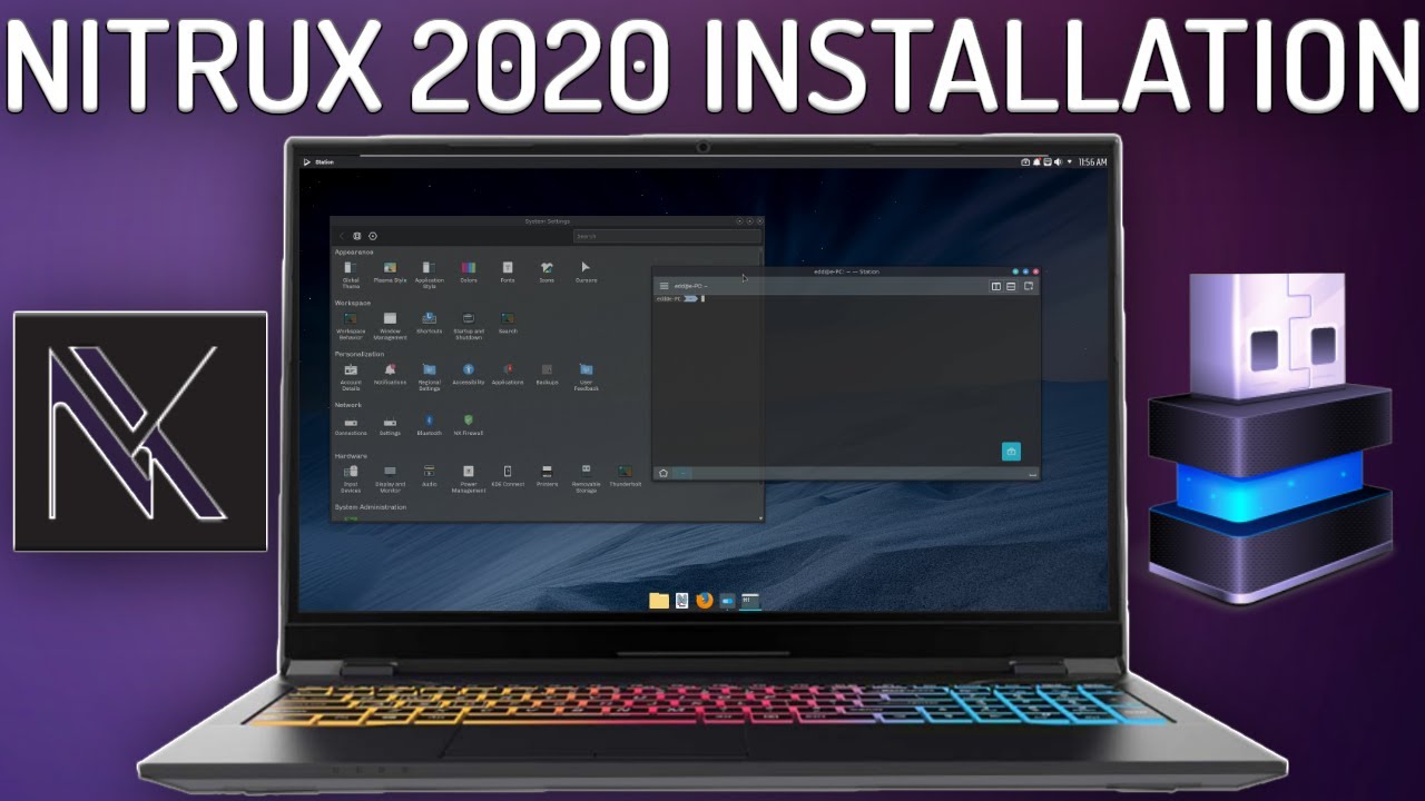 Nitrux OS 20.04 Installation and Preview 2020 - YouTube