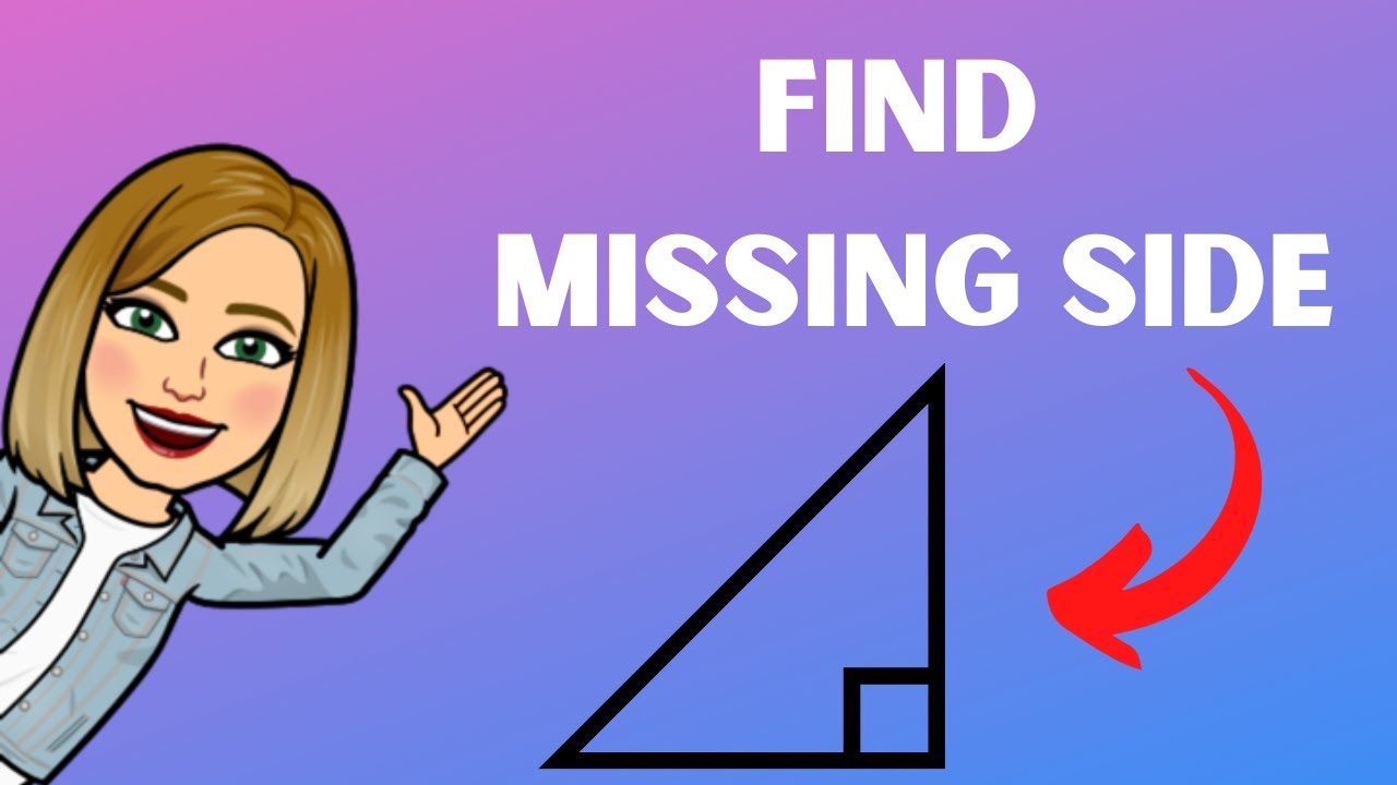 Using the Pythagorean Theorem to find SIDE LENGTH - YouTube