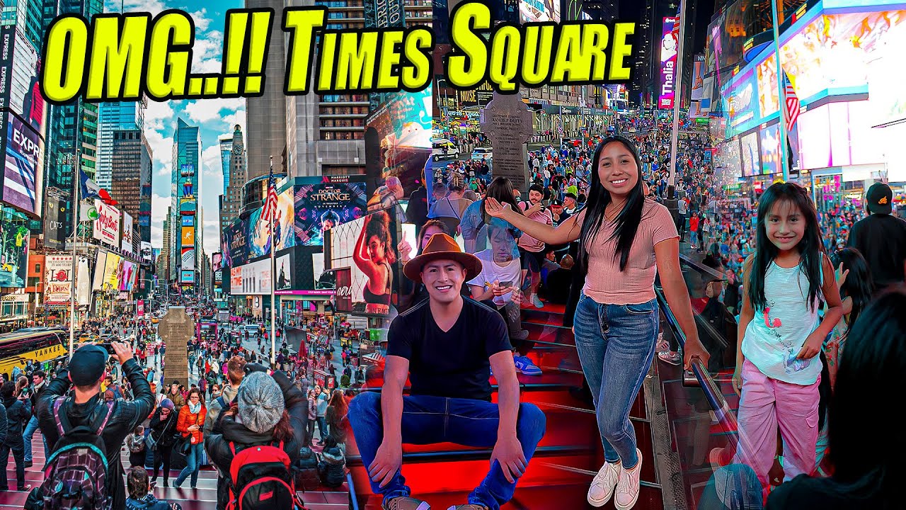 Conocimos Nueva York | Times Square // Ni Q' Fuera TV ft. Karito La ...