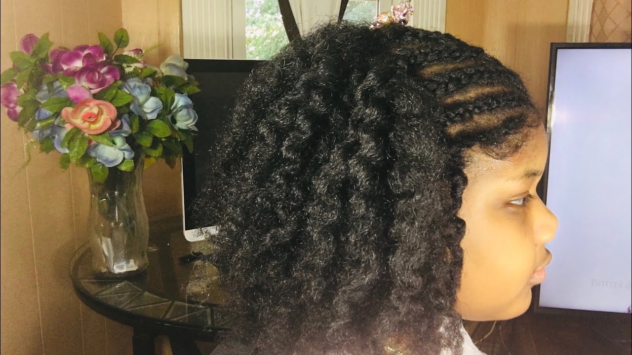 Cornrow afro - YouTube