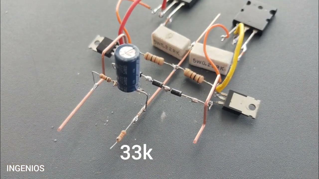 Como hacer un amplificador de audio Clase AB paso a paso - YouTube