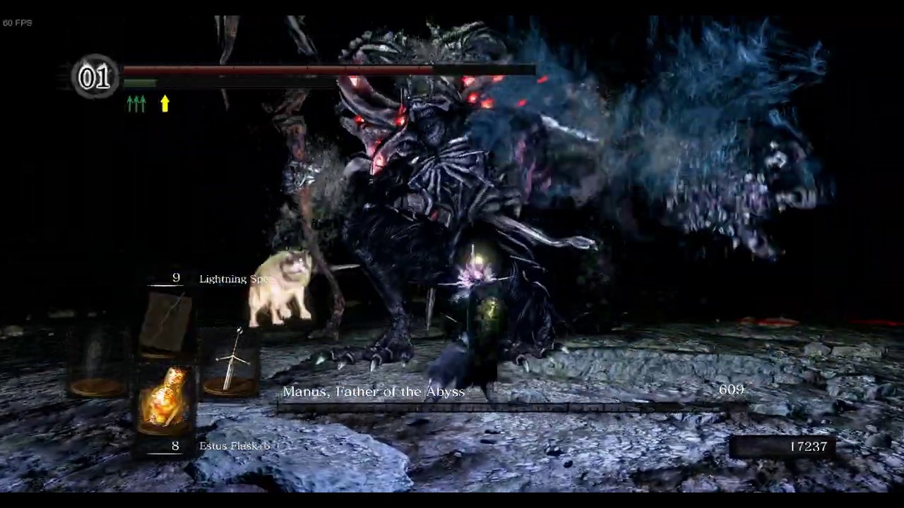 Dark Souls Remastered - Sif help to defeat Manus - YouTube