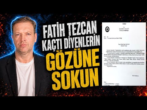 Fatih Tezcan Kaçtı Diyenlerin Gözüne Bunu Sokun! Hepsi Mahkemelerde Sürünecek!