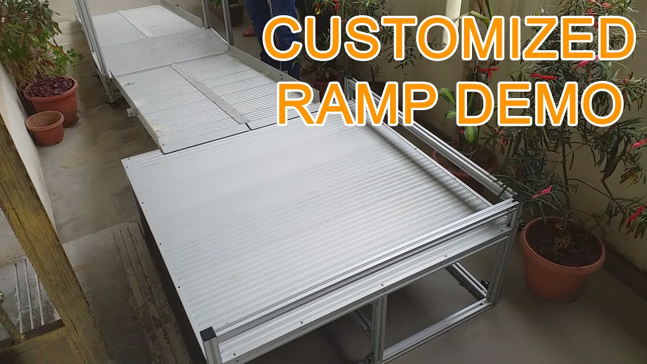 Demo of customized ramp with active senior resident - YouTube