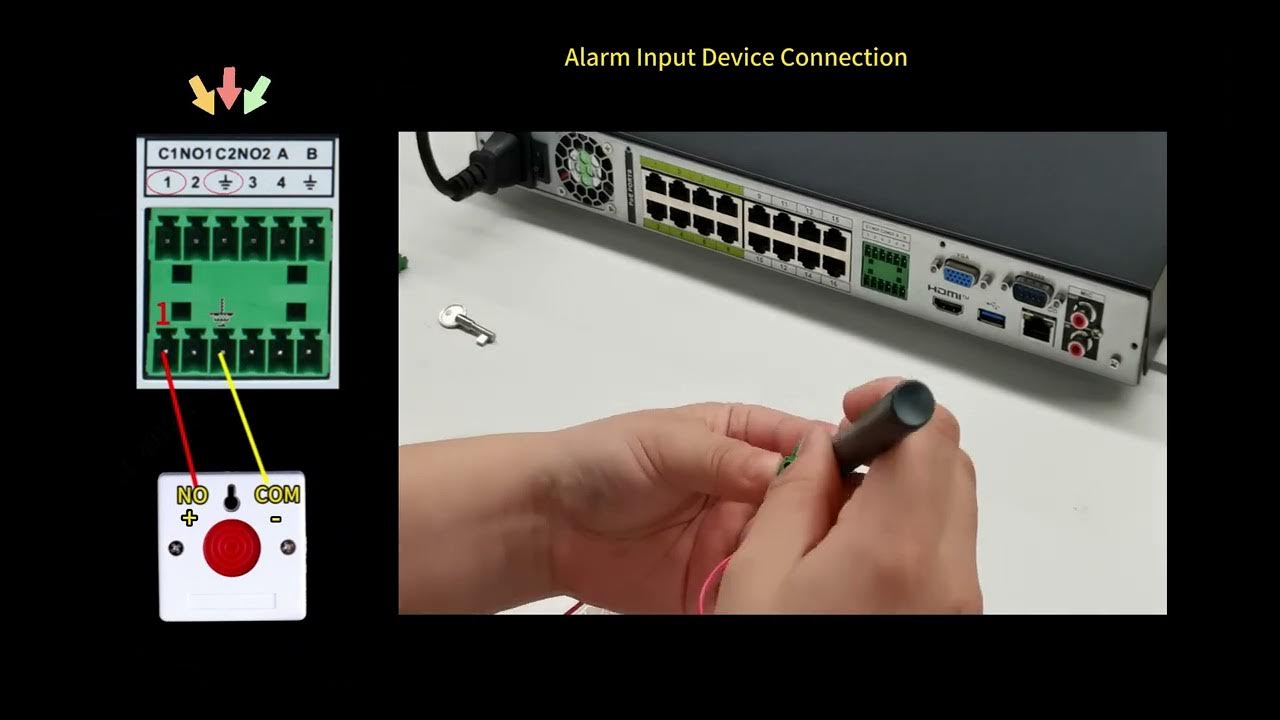 How to Wire and Configure NVR Alarm Input/Output for Seamless Linkage | I/O Linkage - YouTube