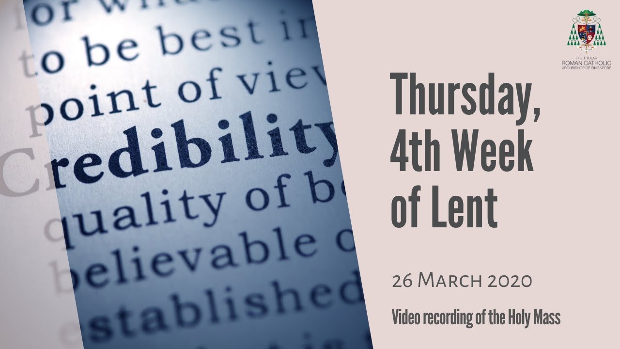 Catholic Weekday Mass Online - Thursday, Week 4 of Lent - YouTube