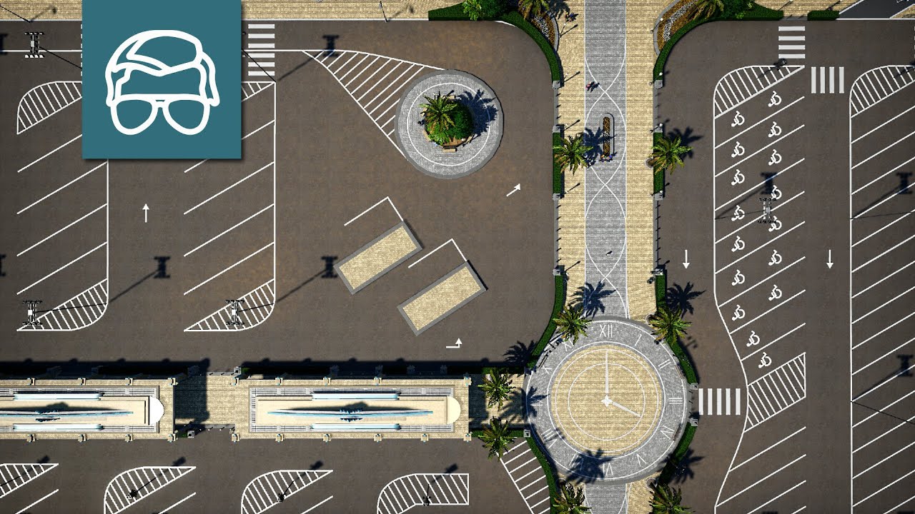 Parking Lot - Jollywood Studios - Planet Coaster Speed Build - 1 - YouTube