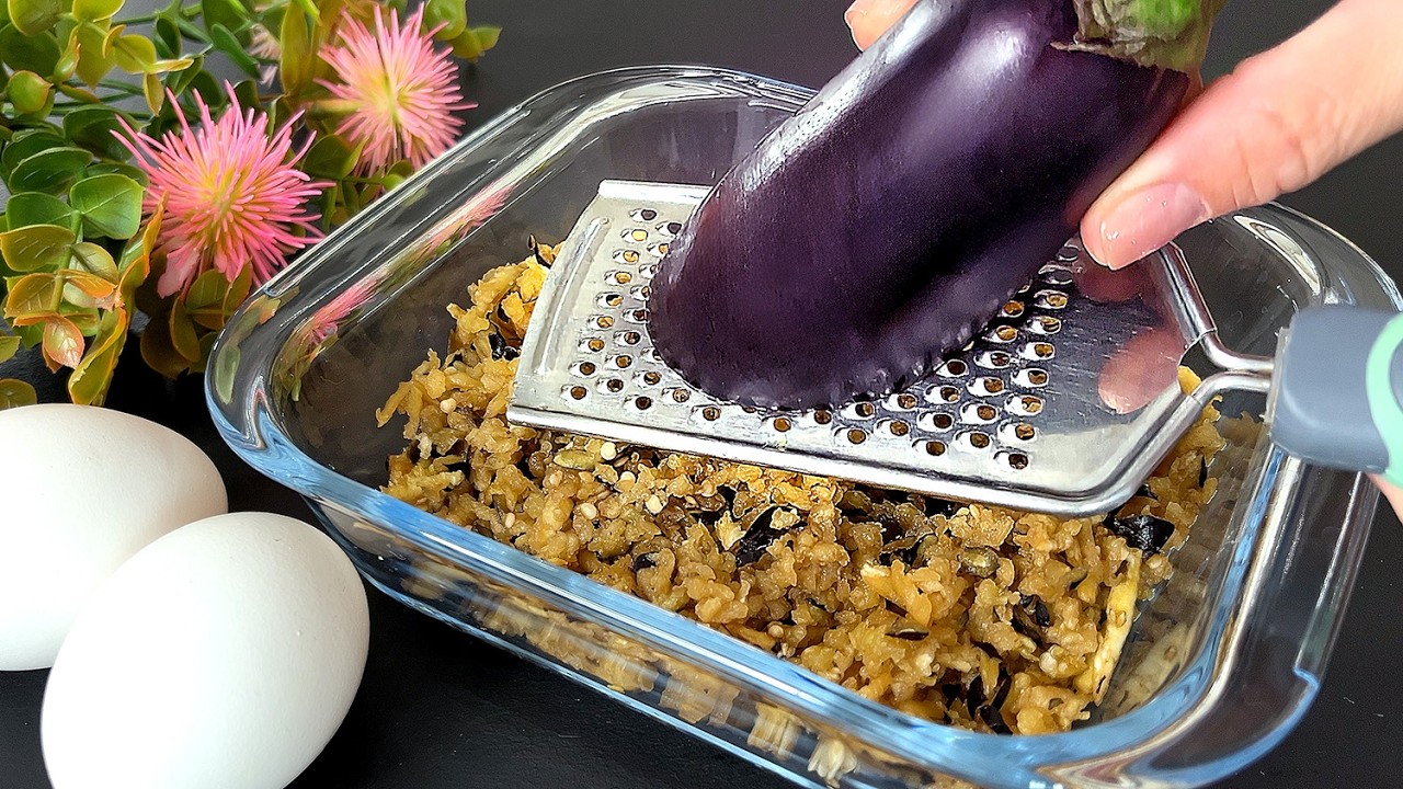 ️Just grate the eggplants and add eggs! It's so delicious that I cook ...