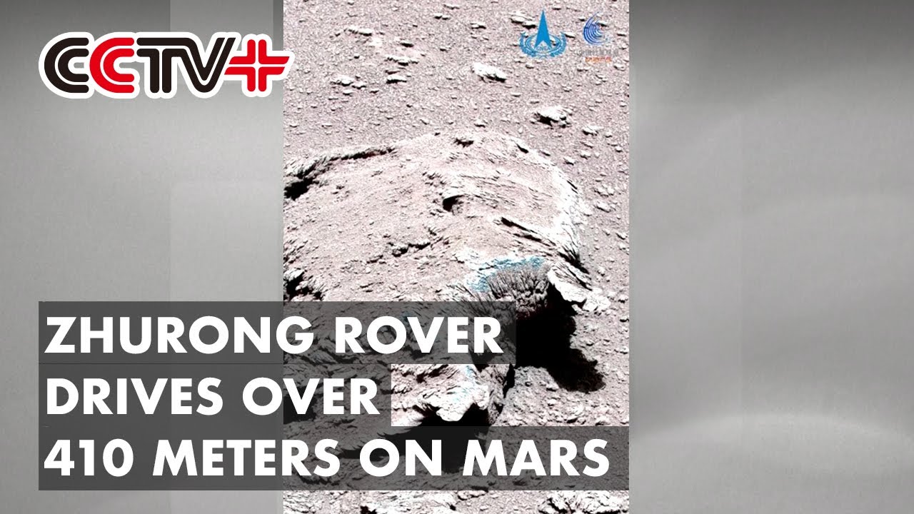 China's Zhurong Rover Drives over 410 Meters on Mars - YouTube