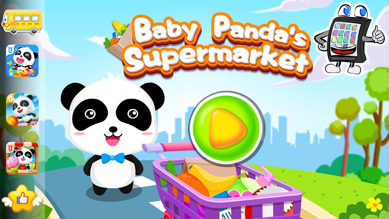 BABY PANDA SUPERMARKET Deutsch Android & iOS - PANDA FAMILIE GEHT EINKAUFEN! Spiel mit mir Apps ...