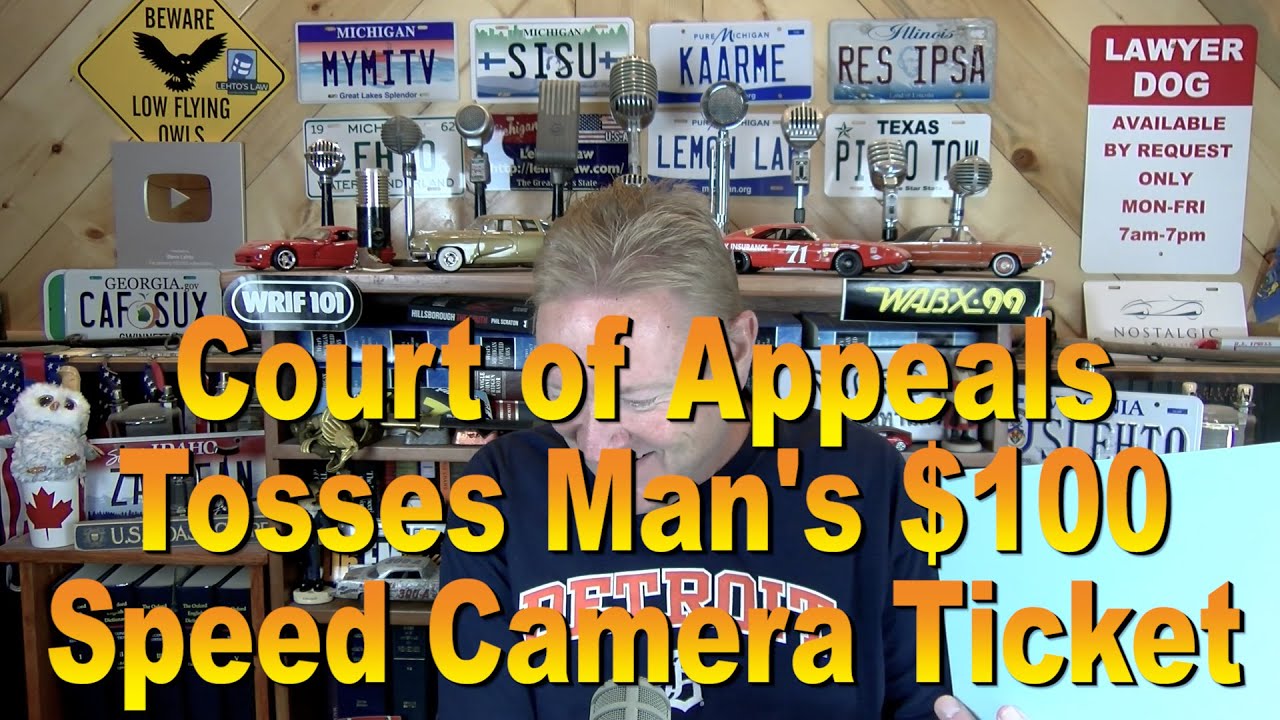 Court of Appeals Tosses Man's $100 Speed Camera Ticket - YouTube