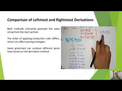 TOC (leftmost and rightmost derivation) - YouTube