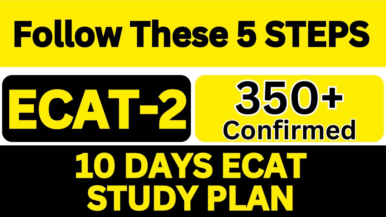 UET ECAT 2024 Preparation Steps I How to Prepare ECAT 2024 I UET Entry ...