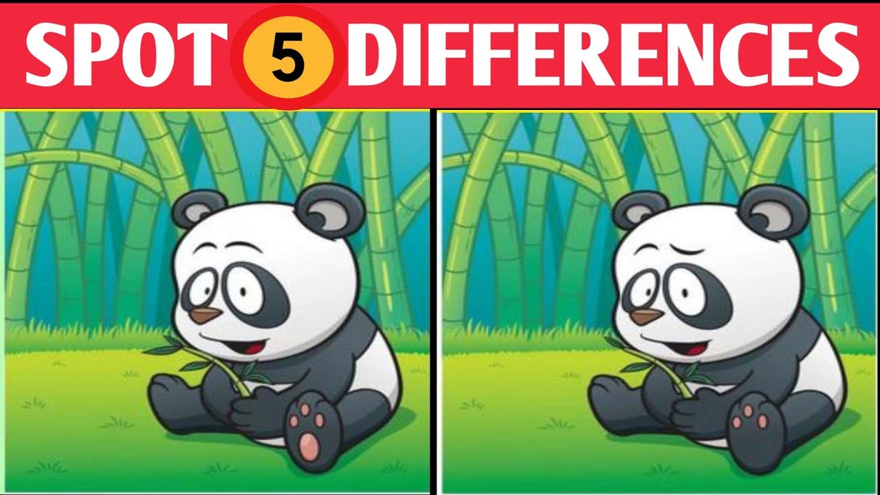 Spot 5 Differences | Spot 5 Difference Between two Images | Riddle Hunt ...