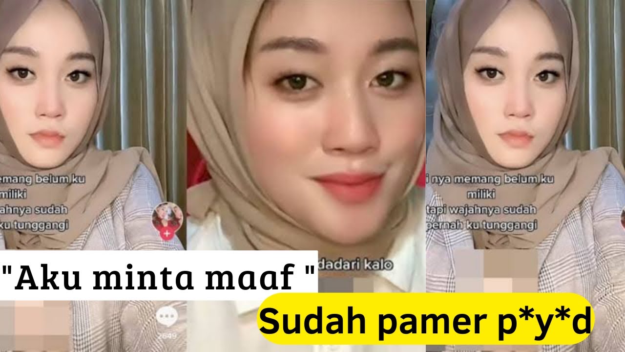 Tiktokers berhijab viral pamer itu, langsung minta maaf - YouTube