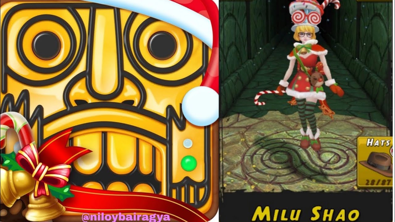 Temple Run 2 New Update ️ Christmas 🎄⛄ With Milu Shao Character 🏃🏃 ...