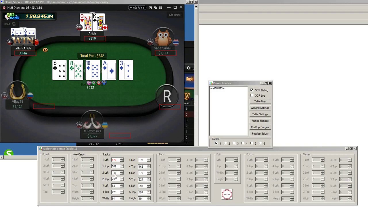 Real-time Poker software Advisor PokerReader. Initial setup. (subtitles ...