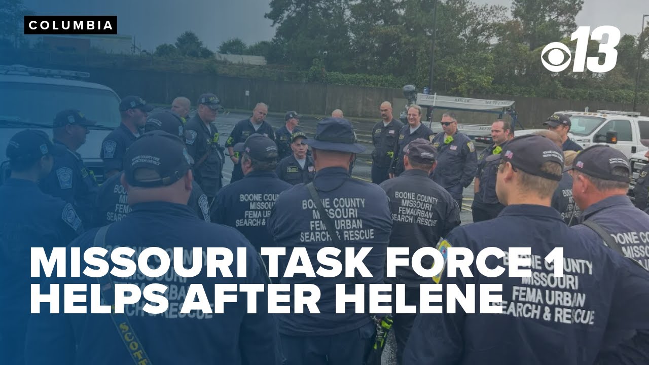 Missouri Task Force 1 and Missouri Red Cross volunteers assist Helene ...