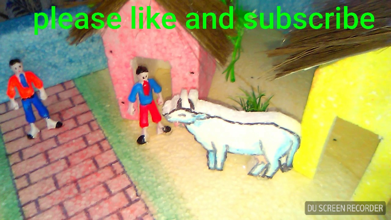 Rural area 3d model for sociology - YouTube