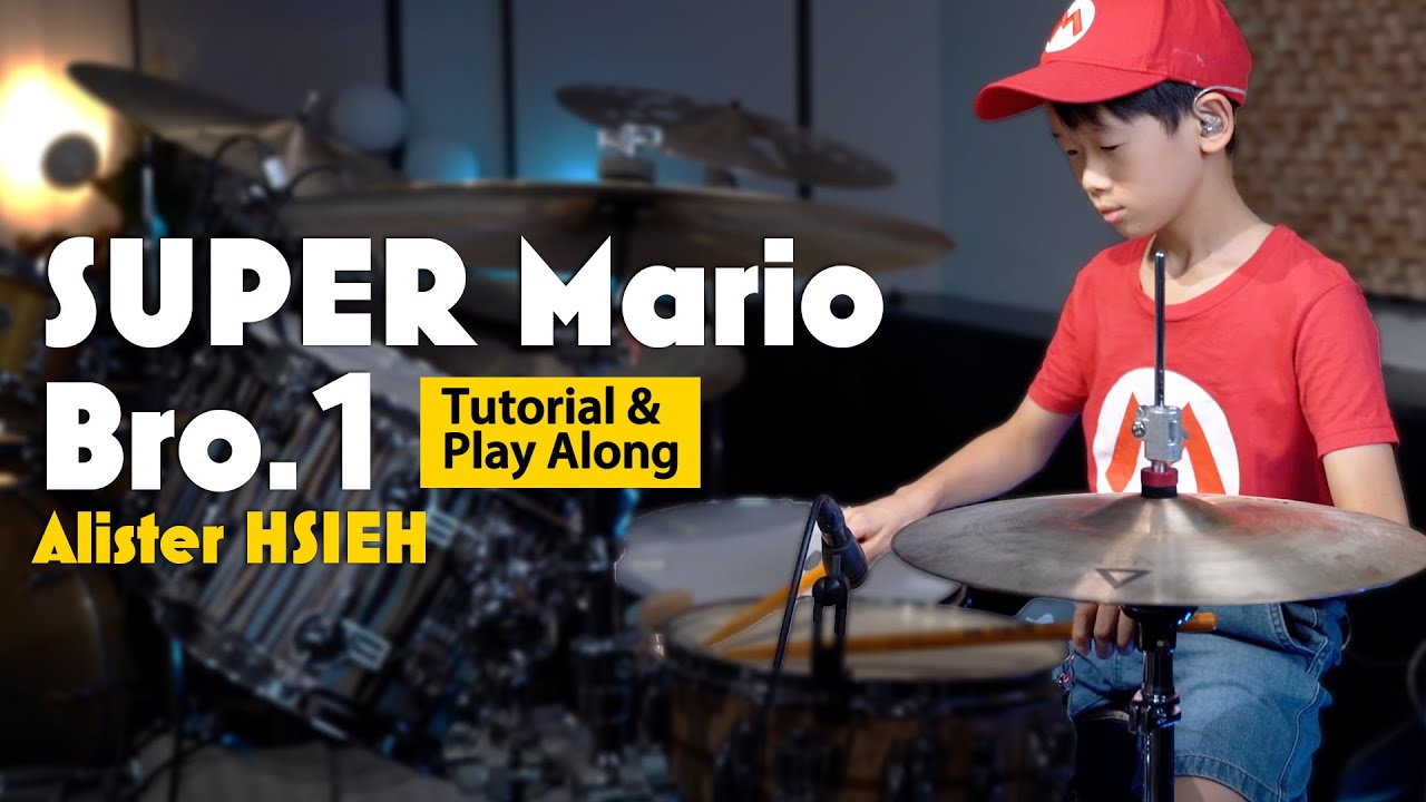 Super Mario Bro. 1 (Vadrum) Drum Tutorial and Play Along | Alister ...