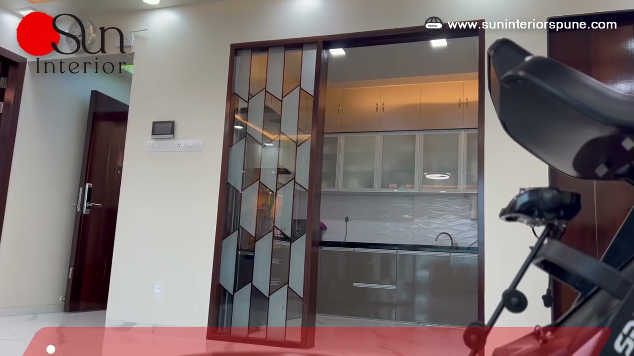 FROSTY GLASS | KITCHEN | SUN INTERIORS PUNE. - YouTube