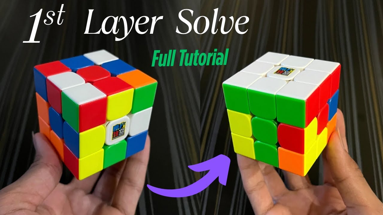 How To Solve First Layer Of Rubik’s Cube: Easiest Method! | Full ...