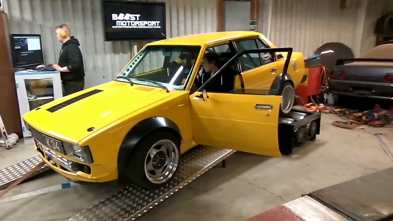 2JZ Corolla KE70 dyno pull - YouTube