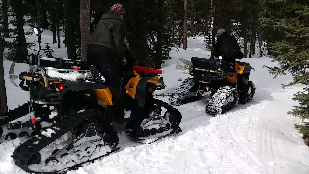 Pulling out a broken ATV - YouTube