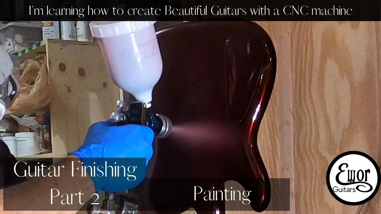 How to paint a guitar part #2 - YouTube
