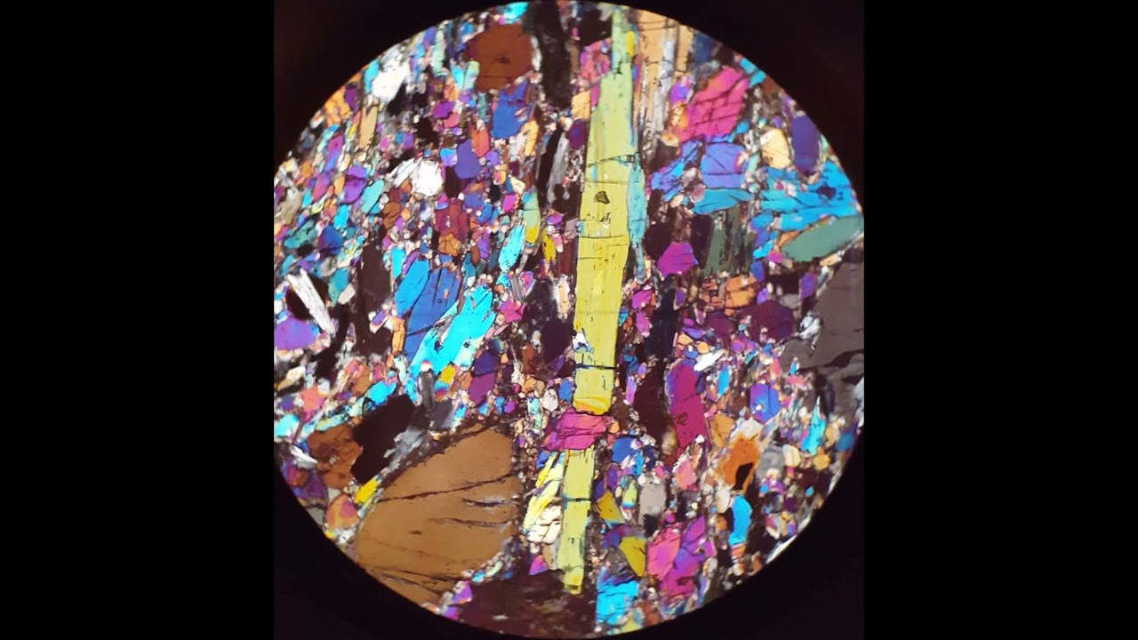 Amphibole Thin Section Xpl