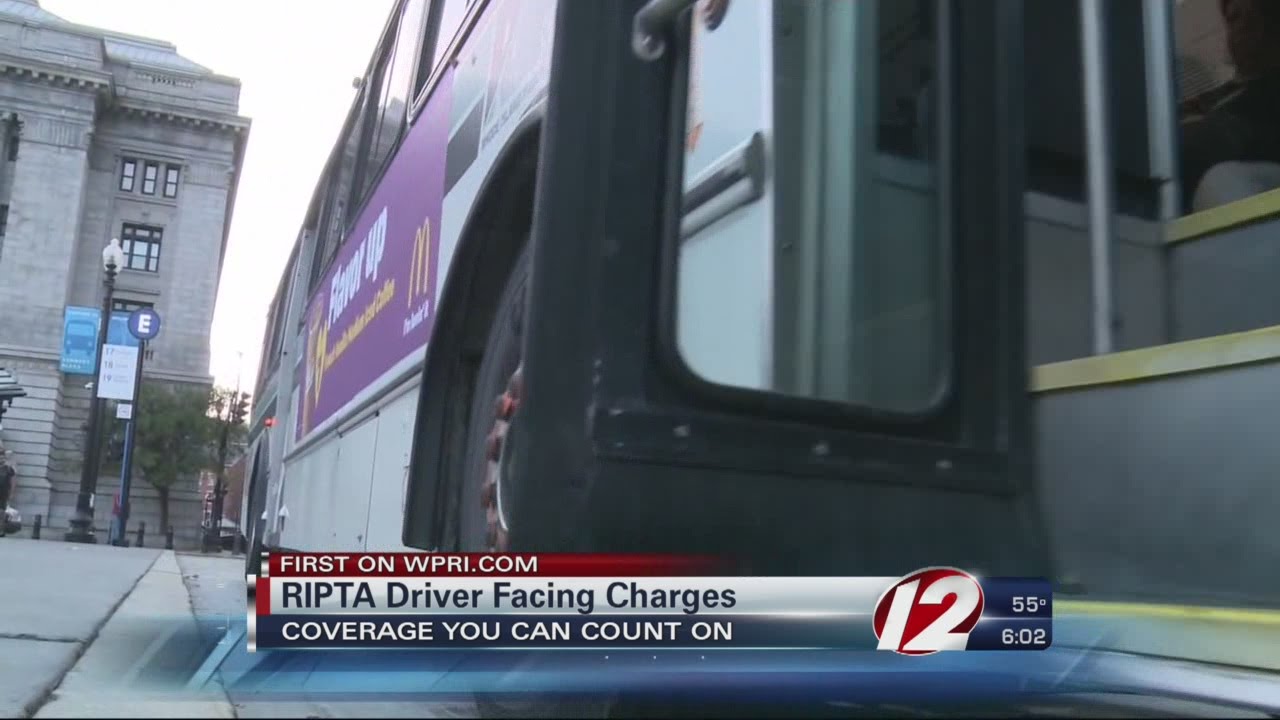 RIPTA driver arrested for obstructing a police officer - YouTube