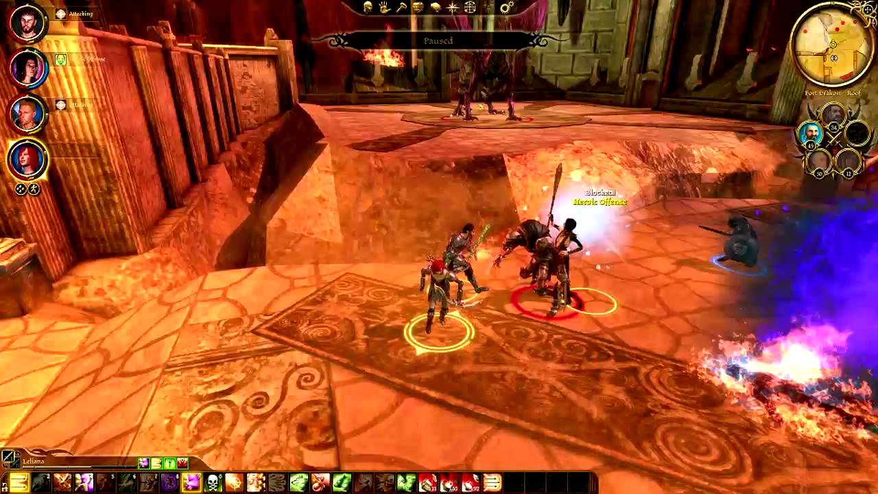 Dragon Age: Origins - Slaying the Archdemon (hard difficulty) - YouTube