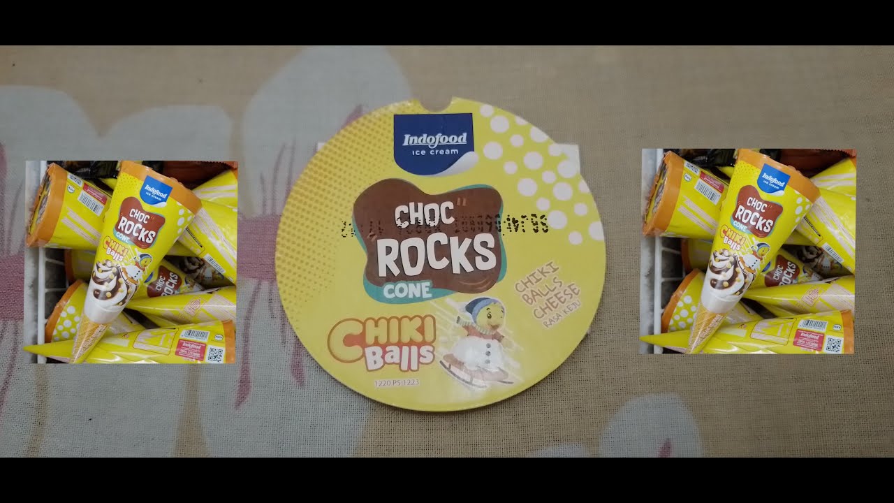 Choc Rocks Cone Chiki Balls Es Krim Indofood Ice Cream - YouTube
