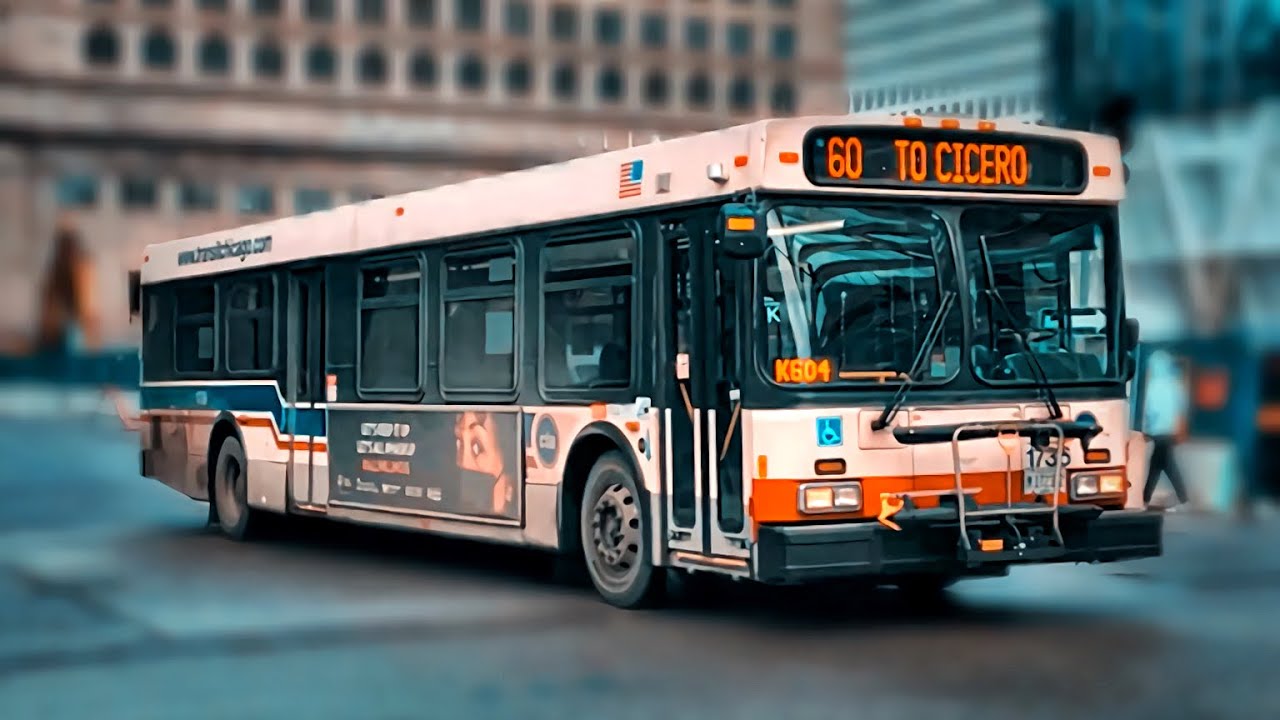 CTA Bus Clip #12: 2008 NewFlyer D40LF - #1736 - ROUTE 60 Blue Island ...