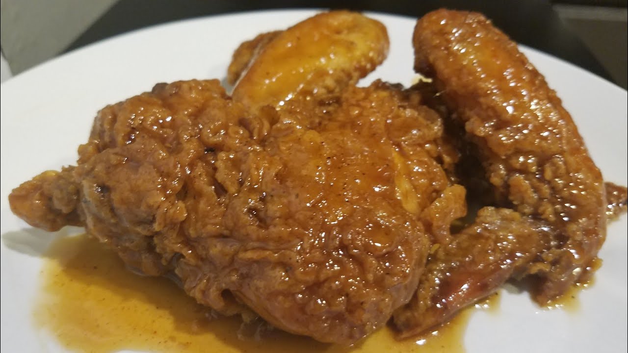 Chicken Wings / Dipped In Stinging Honey Garlic Sauce - YouTube