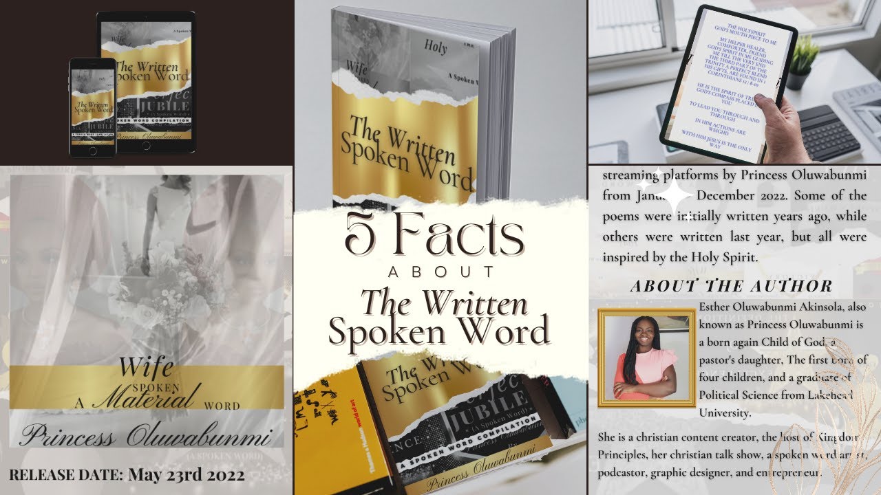 5 Facts about my Book | The Written Spoken Word - YouTube